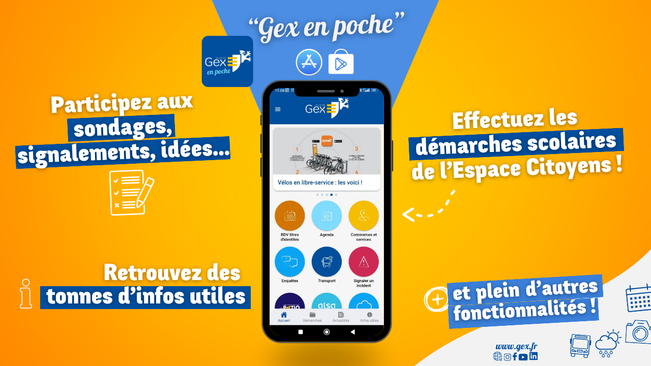 Appli mobile Gex en poche | Ville de Gex