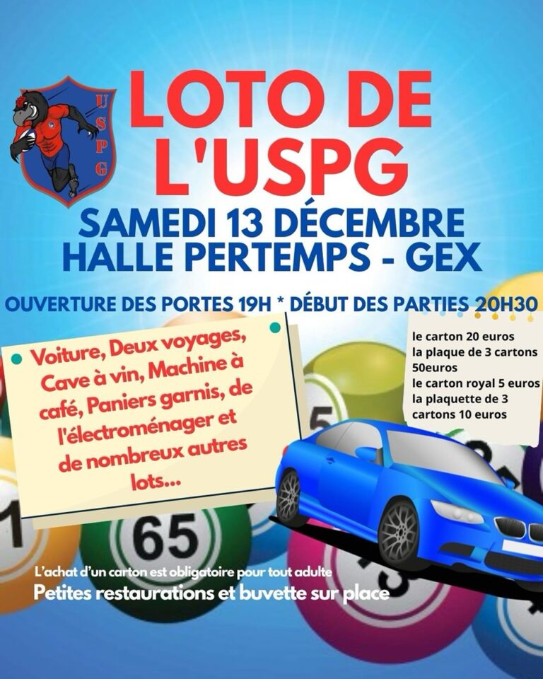 Loto – Par l’USPG – Ville de Gex